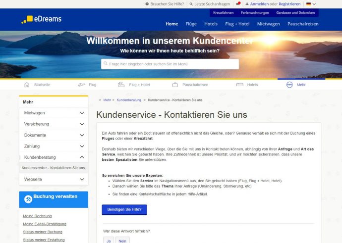 Kontakt - eDreams Reiseblog